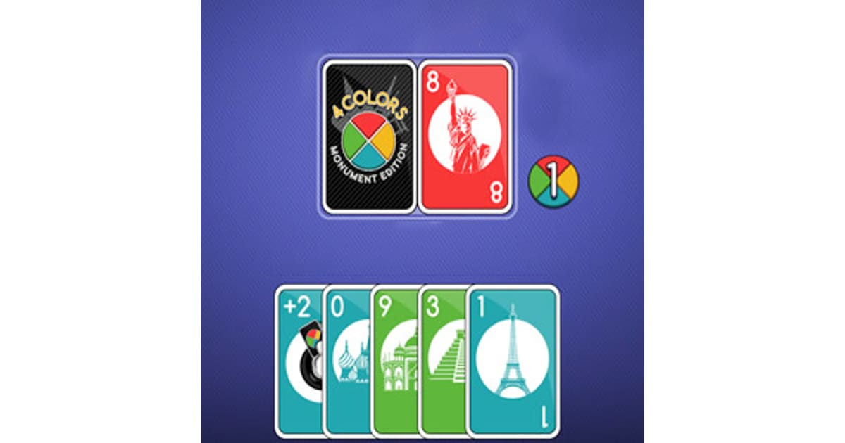 4 Colors Monument - Best Uno Card Game