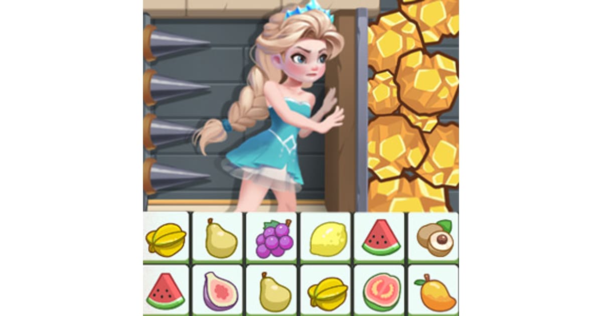 Princess Rescue Fruit Connect - Free Online