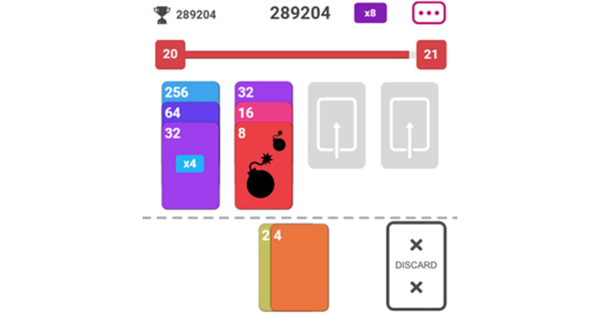 Solitaire 2048 - Merge Card Online