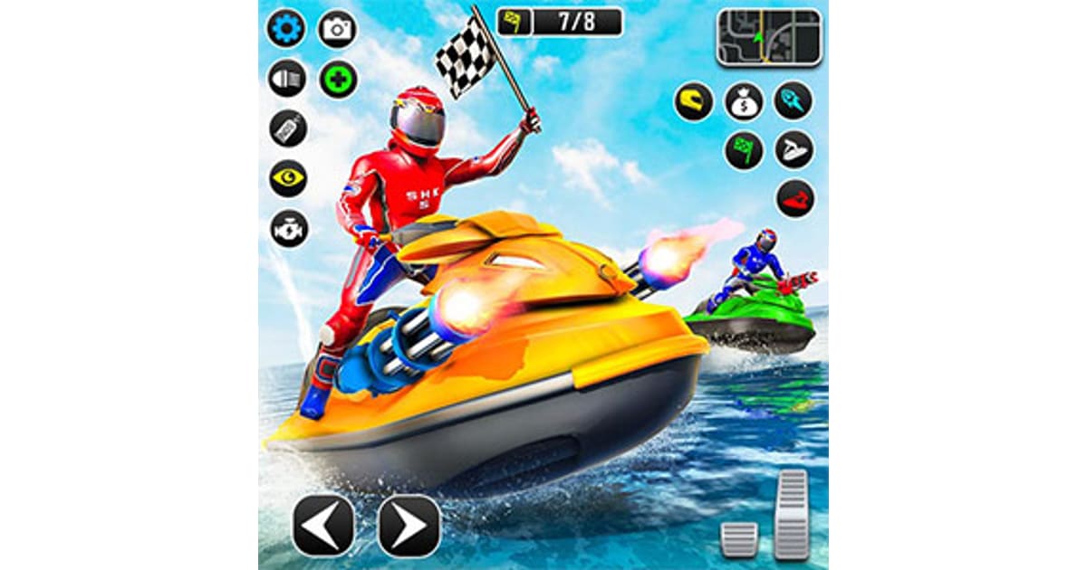 Speedboat Water Shooting - Racing Battle Online